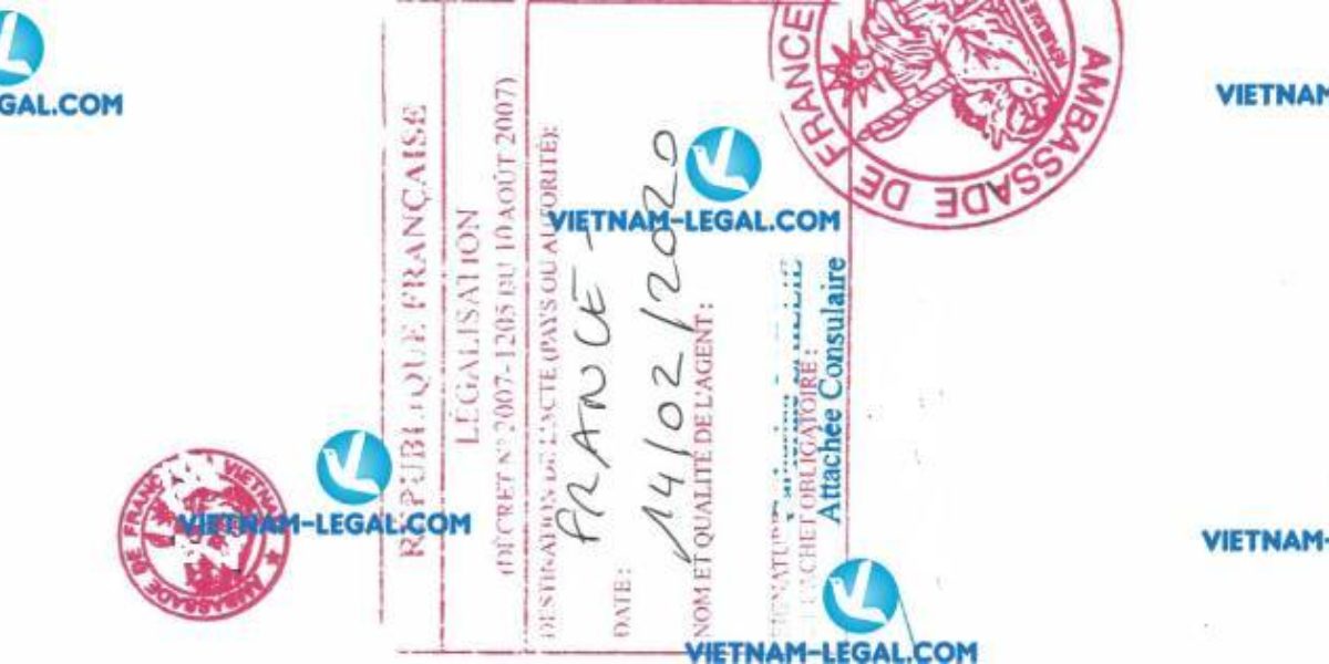 Chứng nhận lãnh sự giấy tờ, tài liệu Việt Nam sử dụng tại Pháp - VN
