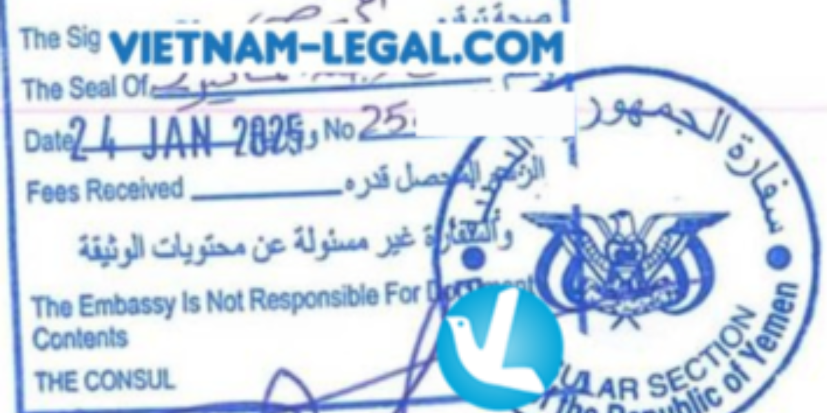 Chứng nhận lãnh sự giấy tờ, tài liệu Việt Nam sử dụng tại Yemen - VN