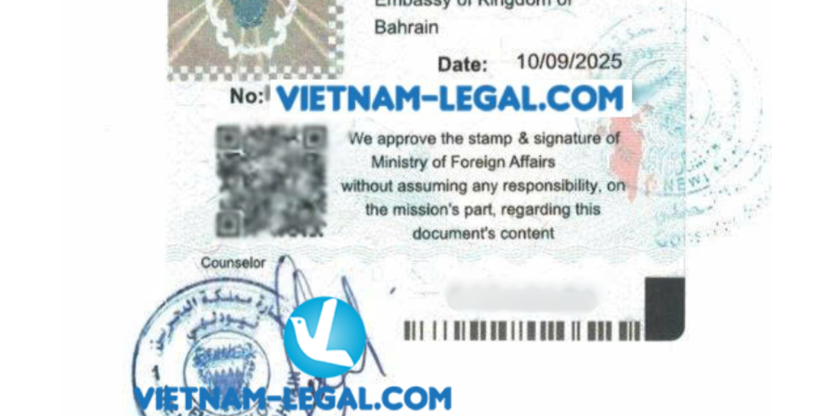 Kết quả chứng nhận Apostille, chứng nhận lãnh sự, hợp pháp hóa lãnh sự ...