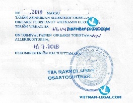 Chứng nhận lãnh sự giấy tờ, tài liệu Việt Nam sử dụng tại Phần Lan - VN